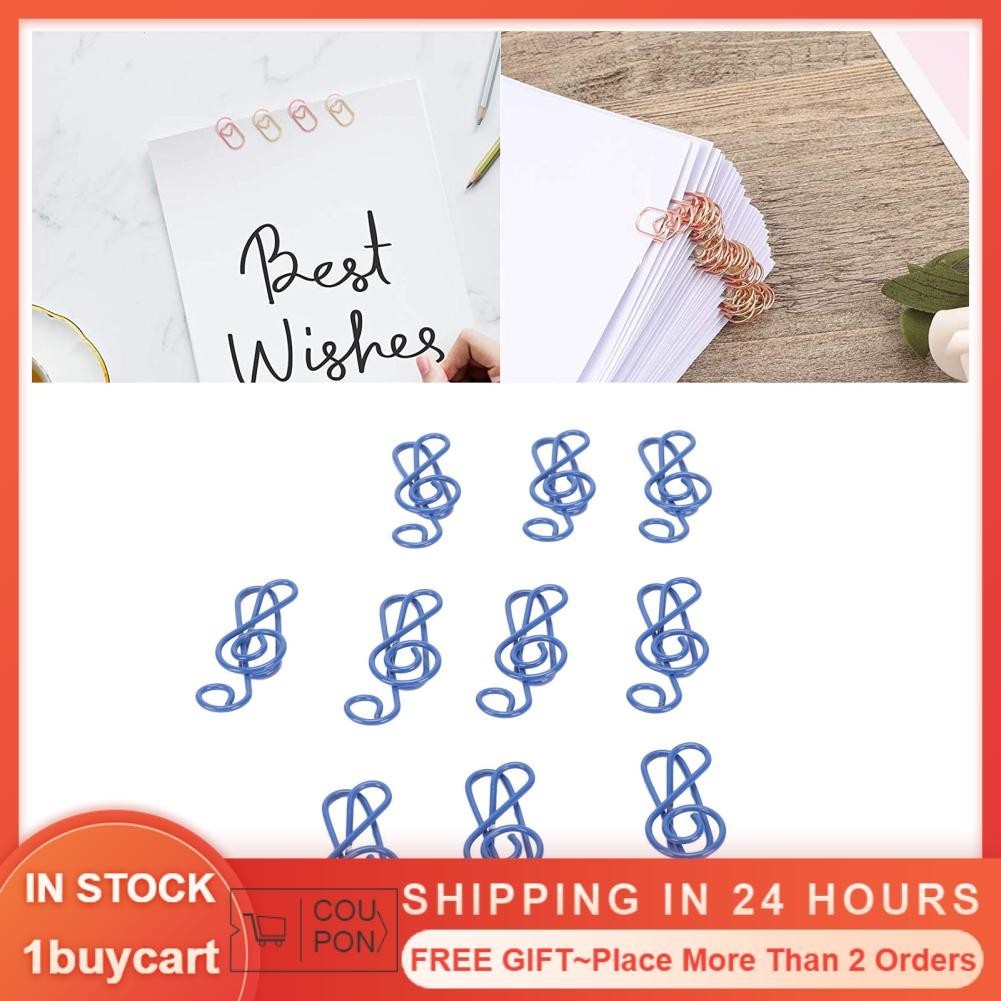 1buycart Metallic Paper Clips Dark Blue Increased Slip Resistance Note ...