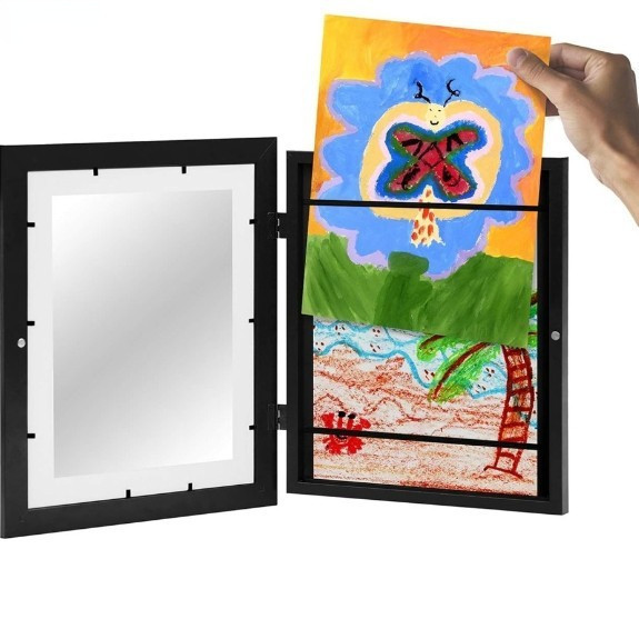 Wooden flip frame A3/8 inch 15.2 * 20.3cm (Kids Art Frames) | Shopee ...