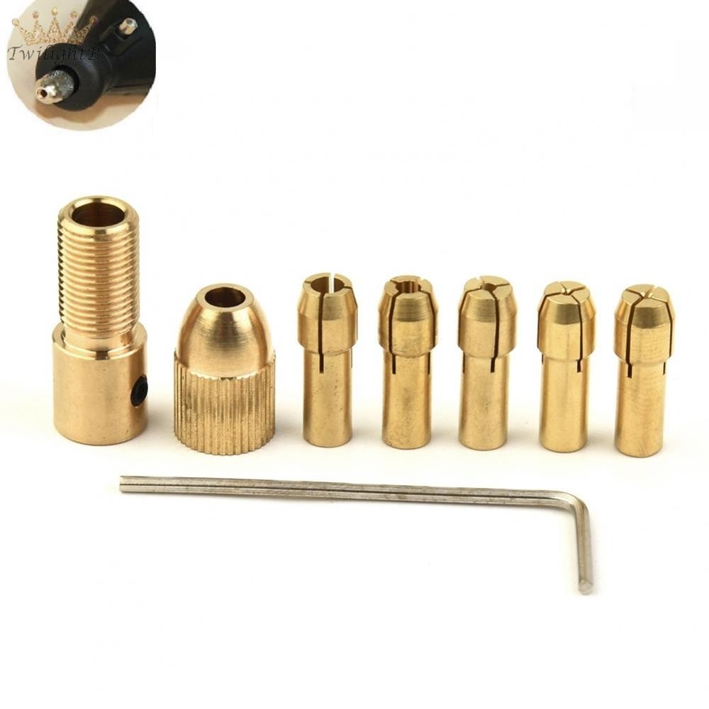 Mini Drill Chuck Set with Brass Material 0 5mm 1 0mm 1 5mm 2 5mm 3 0mm ...