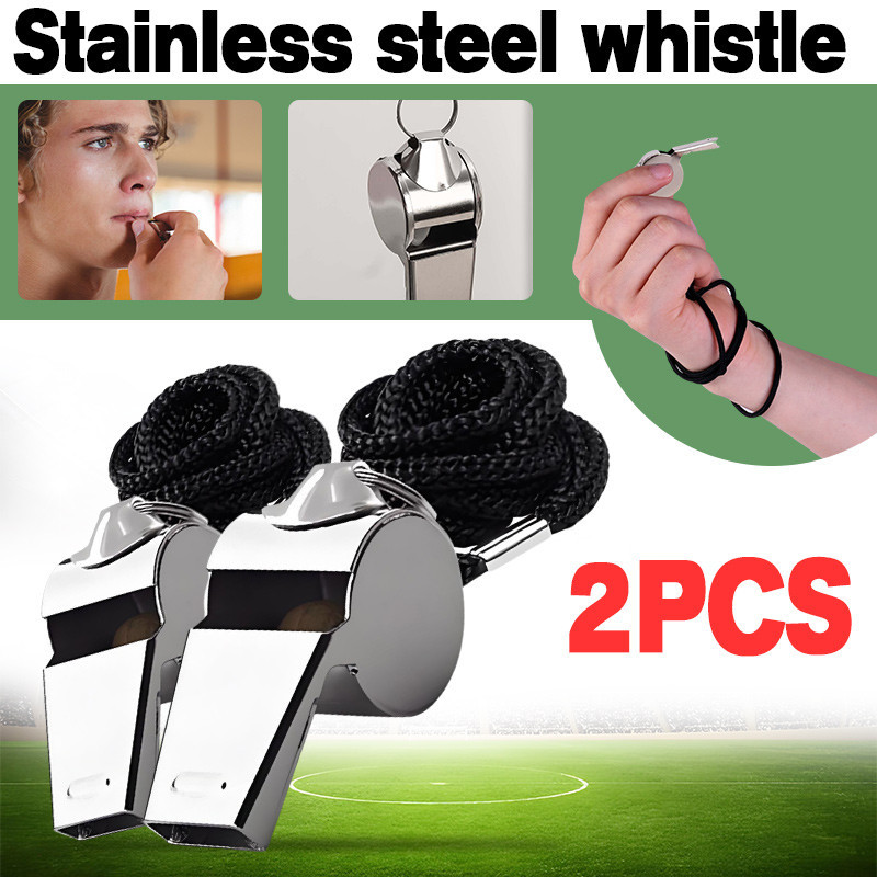 Stainless Steel Metal Sports Whistle | Shopee Philippines