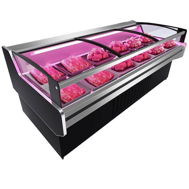 Meat display cabinet chiller Refrigerated display cabinet Fresh-keeping ...