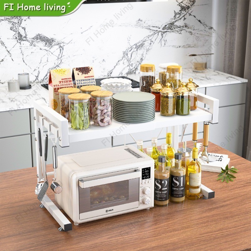 Microwave Rack Stainless Steel Oven Rack Adjustable Expandable Kitchen ...