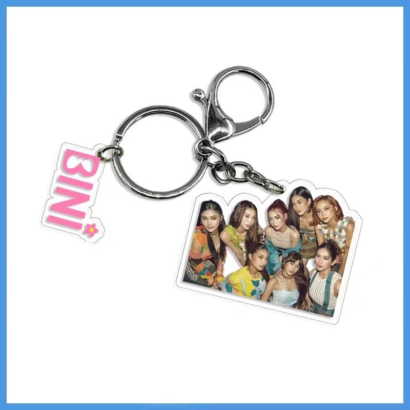 BINI Acrylic Key Chain CHERRY ON TOP Biniverse Transparent Keyring ...