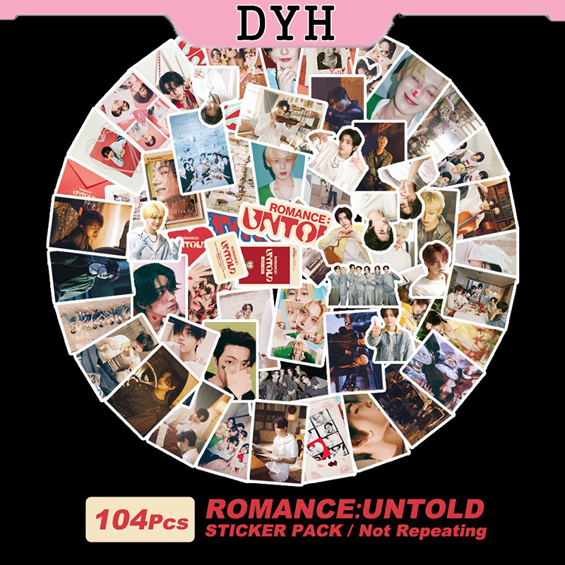 DYH 104pcs/set ENHYPEN Sticker KPOP ROMANCE:UNTOLD Photo Sticker DIY ...