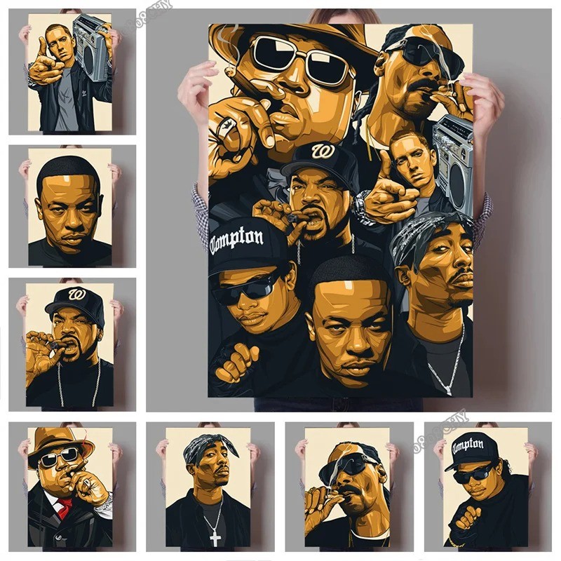 West Coast Rappers Canvas Prints Pictures Notorious Biggie Tupac ...