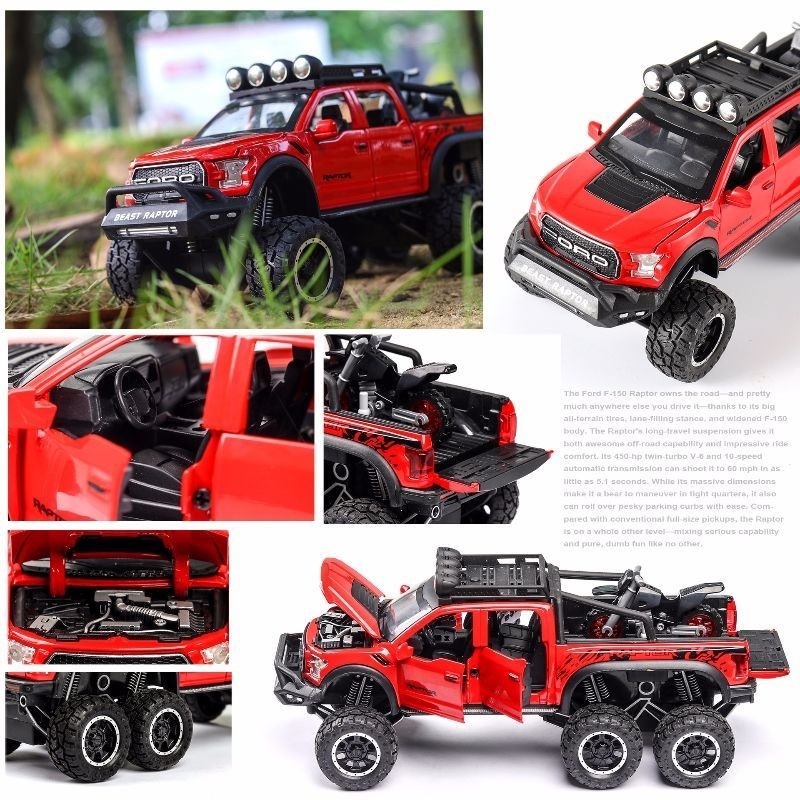 Ford Raptor F150 Car Model Alloy Car Model Kid Toy Car Off-Road Vehicle ...