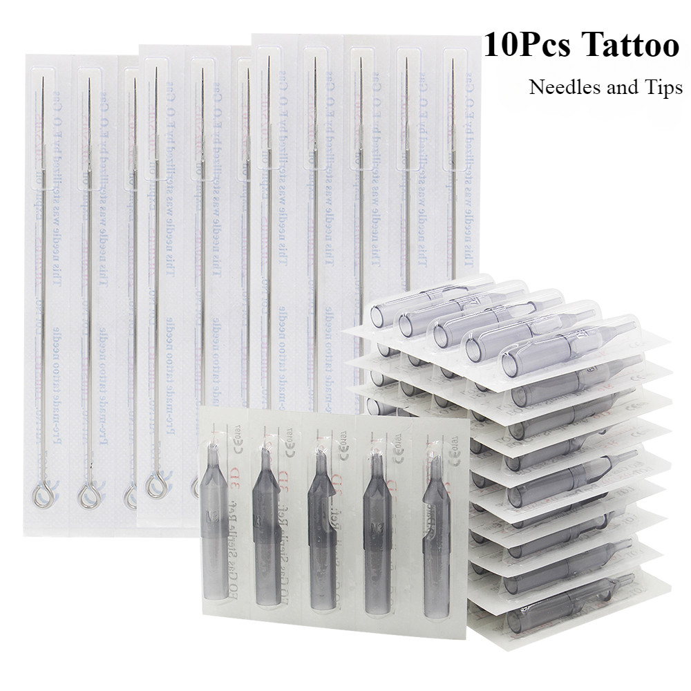 10Pcs 3RL 5RL 7RL 9RL 11RL Tattoo Nedles with 10Pcs 3/5/7/9/11RT ...