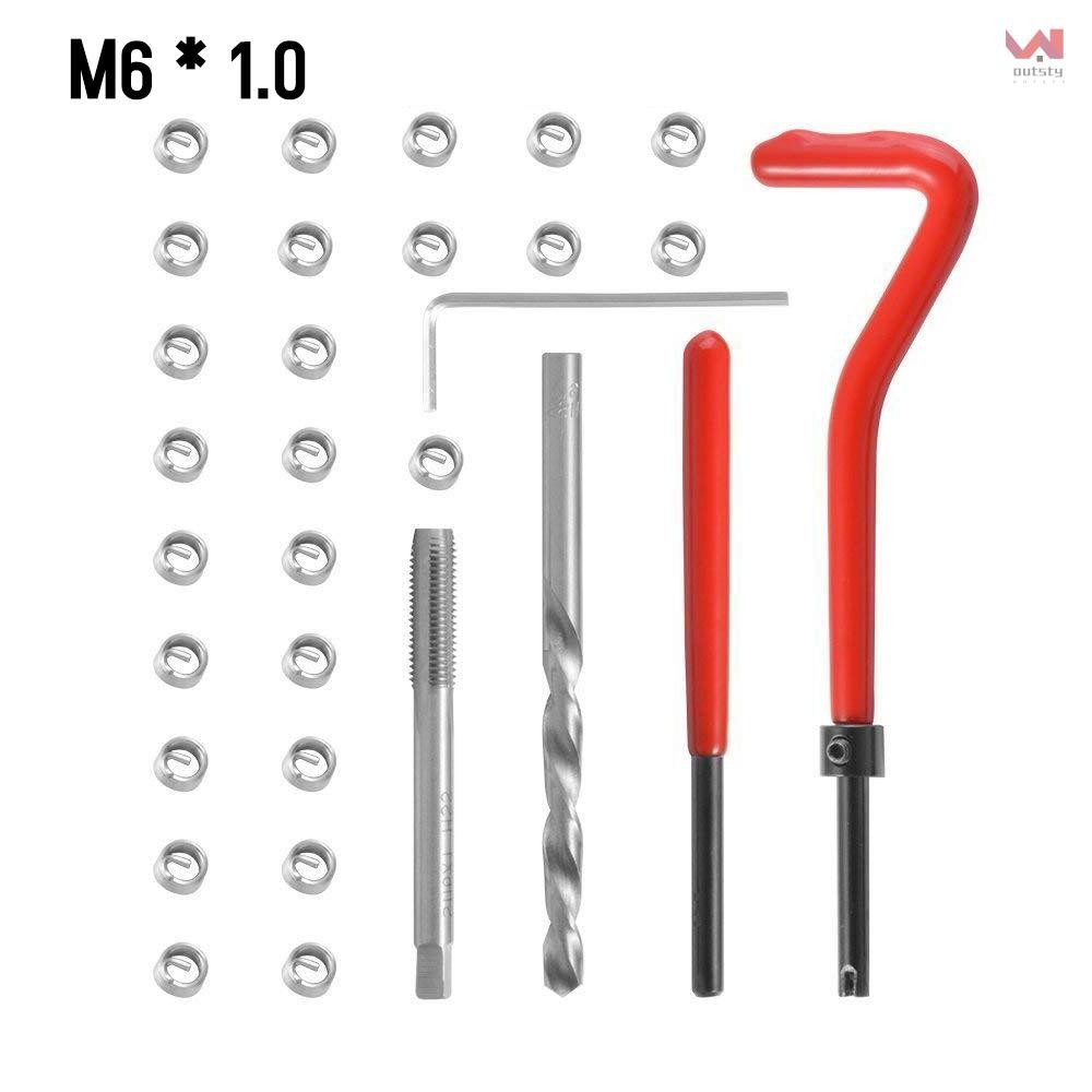 30Pcs Metric Thread Repair Insert Kit M5 M6 M8 M10 M12 M14 Helicoil Car ...