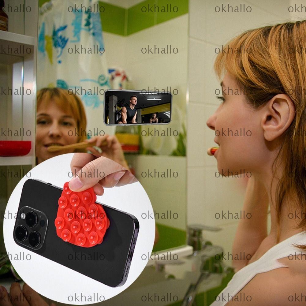 OKHALLO Suction Cup Bracket, Heart-shape Washable Sucker Support ...
