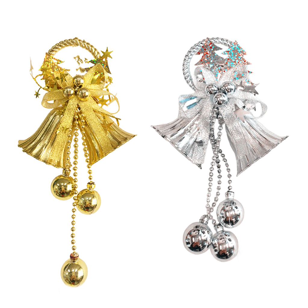 EAS- Christmas Bell 2024 Gold/Silver, Hanging Gold/Silver Bells ...