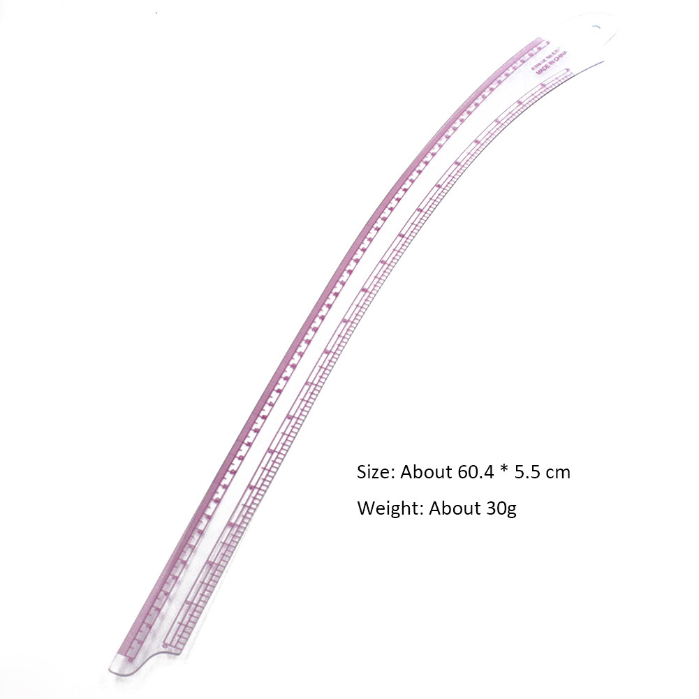 Plastic Tailor Curve Measuring Ruler Sleeve Arm French Curve Sewing ...