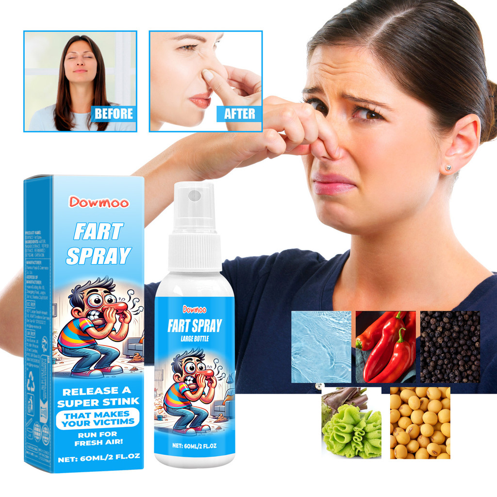 Dowmoo Stinky Fart Spray April Fool's Day Trick Entertainment Spoof Lasting Smell Poop Smell ...