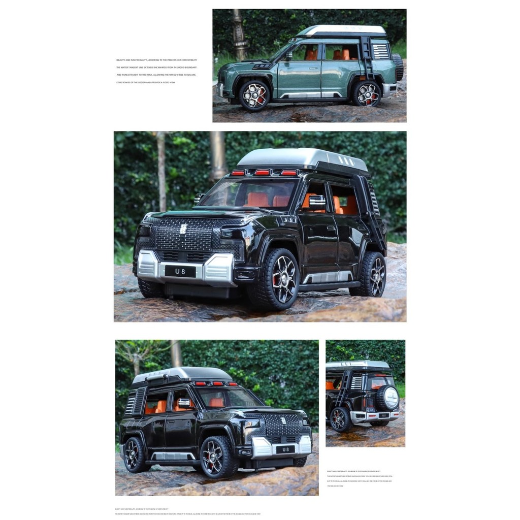 Look up at U8 Car Model Off-Road Vehicle Toy Simulation Alloy Car Model ...
