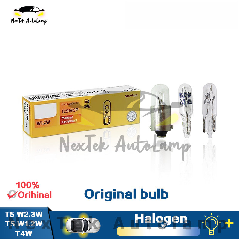 T5 W1.2W W2.3W T4W 12061 12516 12929 12V Original Standard Halogen Car ...
