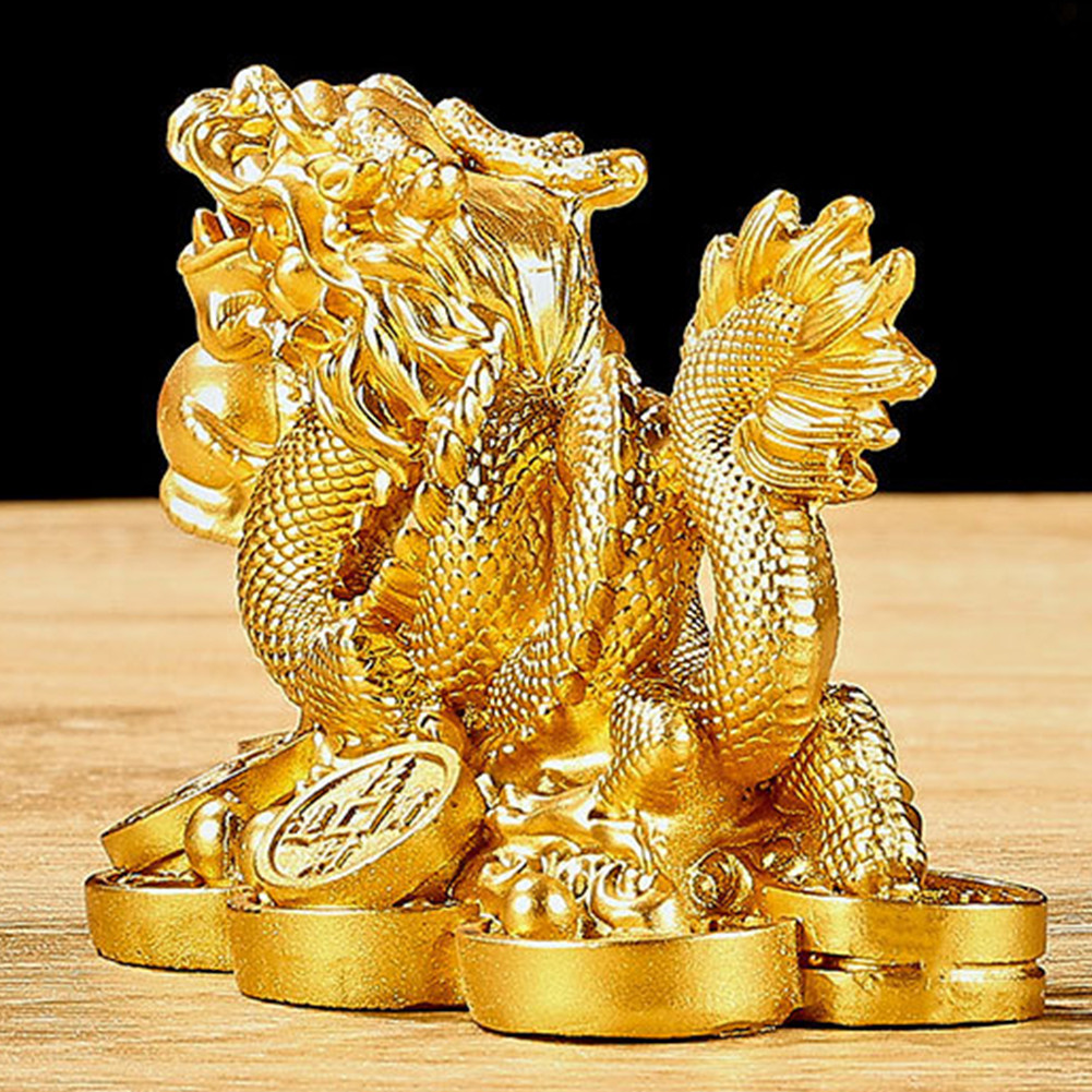 2024 Feng Shui Dragon Statue Chinese Auspicious Money Dragon Attract ...