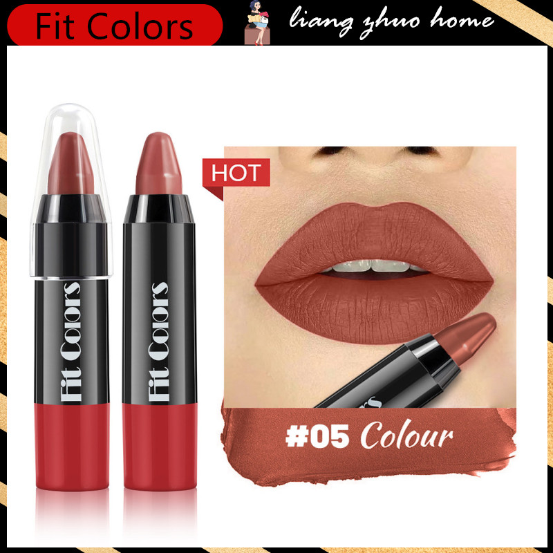 Fit Colors 7 Colors Lipstick Pencil Waterproof Sexy Red Matte Contour ...
