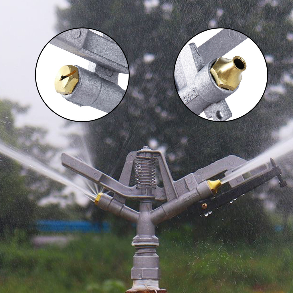 1 Inch Double Outlet Rotating Rocker Sprinkler Farmland Lawn Watering ...