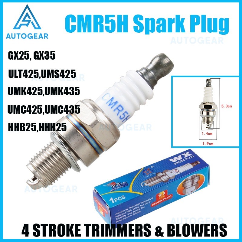 Spark Plug CMR5H for GX35, UMK35 4-Stroke Grass Cutter Engine for Spark ...