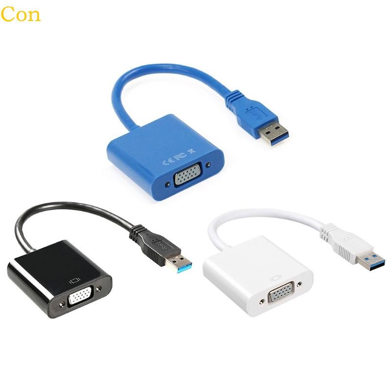 Con VGA Adapter External USB 3 0 to VGA External Graphics Video Cable ...