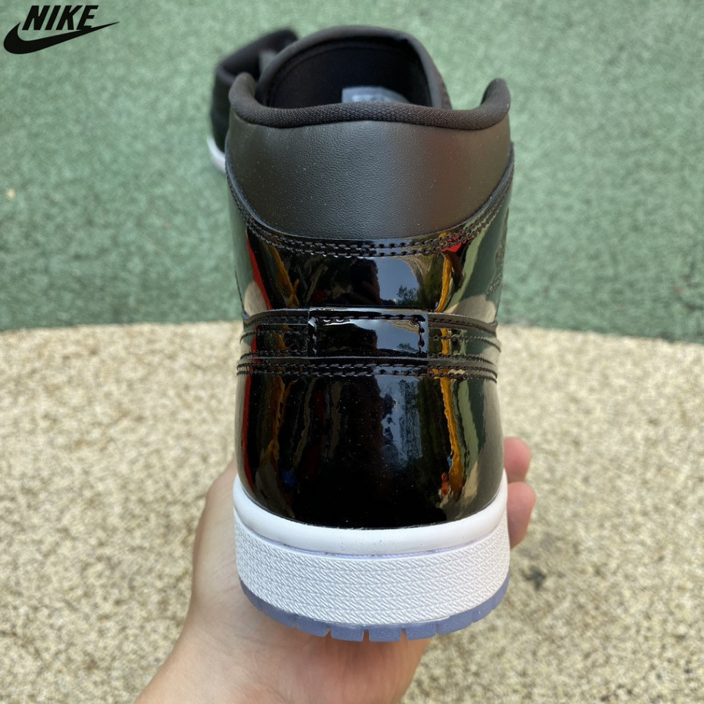 Nk Air Jordan 1 Mid "Space Jam" Big Slam Dunk aj1 Jordan 1st Generation aj1 Black Jordan ...