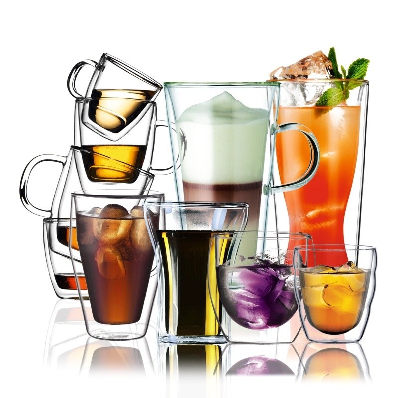 bodum Cup CANTEEN Coffee Cup Microwave Safe Clear Glass Cup High ...