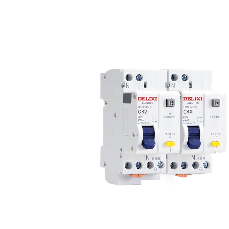 Delixi Electric Leakage Protection Circuit Breaker Double-in Double-out HDBE40LE Phase Line ...