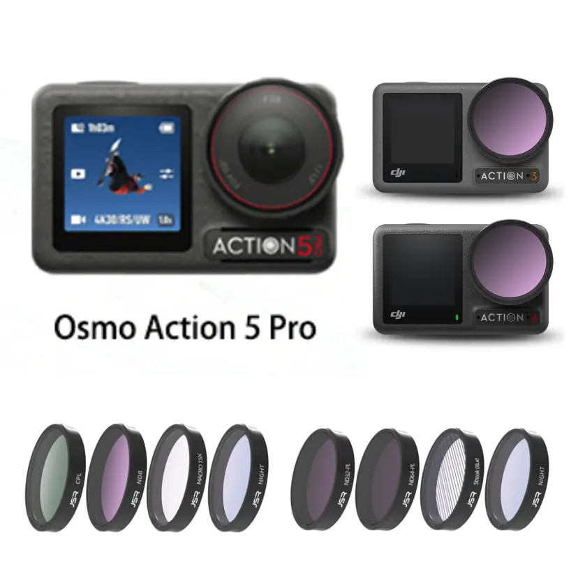 Osmo Action 5 Pro Lens Filter UV CPL ND8/16/32/64 Macro 10X Star Night ...