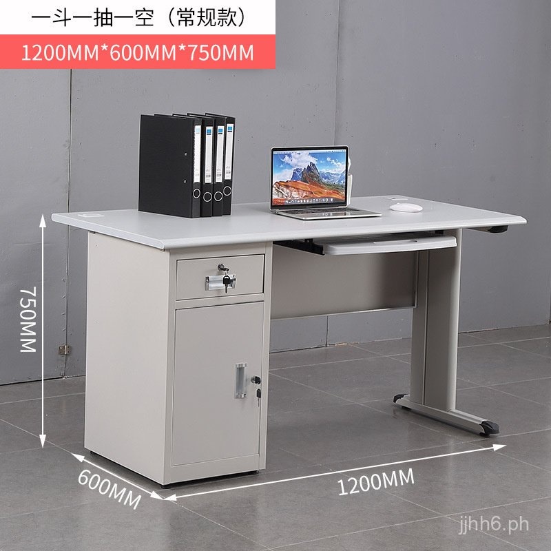 Thickened Steel File Desk Staff Financial Staff Computer Desk Iron ...