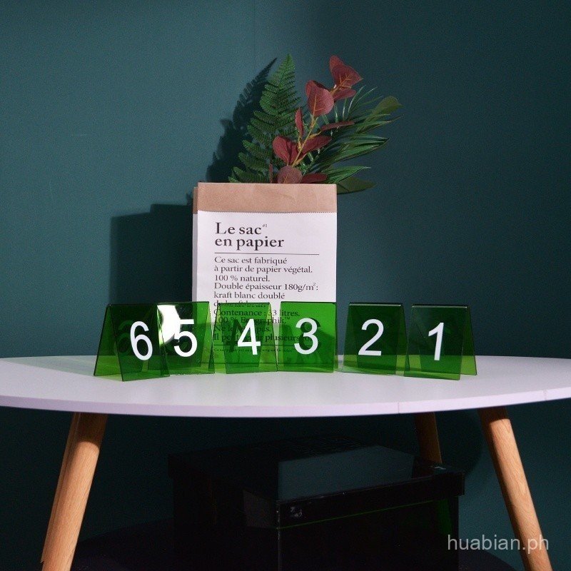 Color Acrylic Table Number Plate Desktop Number Table Number Plate Seat ...