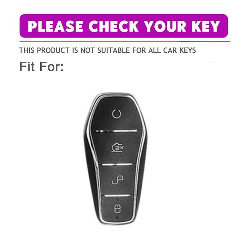 Black Remote Car Key Cover for BYD atto3 EV BYD Dolphin Key Case ...