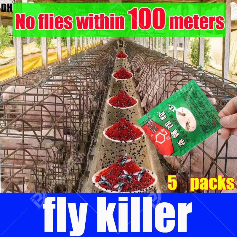 No Flies for10years Fly Killing Bait Powder Langaw Trap Attractant ...