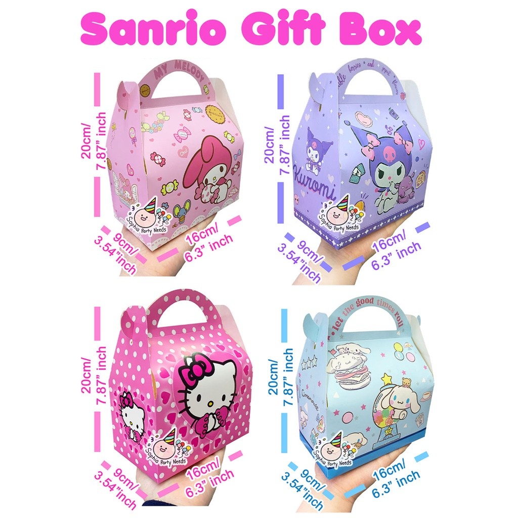 Sanrio Takeout Box for Donuts Happy Meal and Gift Bags Kitty Melody ...