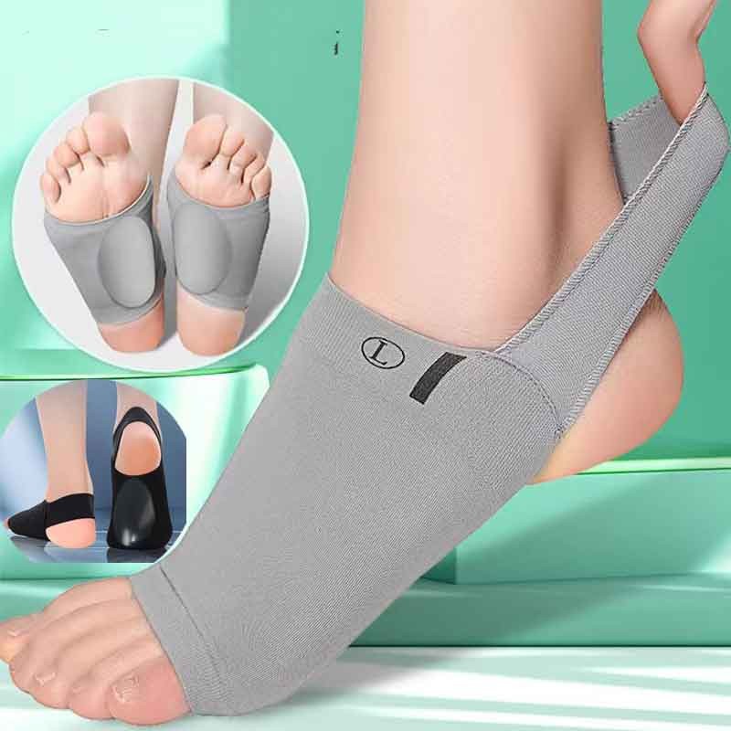 1pair Silicone Arch Support Insoles for Woman Men Flat Foot Corrector ...