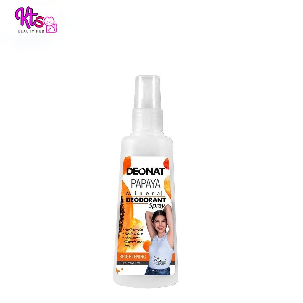 DEONAT Papaya Mineral Deodorant Spray 100ml - LUXE ORGANIX | Shopee ...