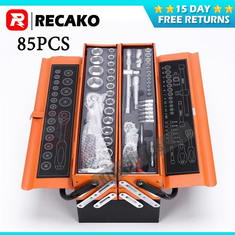 85PCS HEAVY DUTY TOOL SET Socket Wrench Set - Repair/Home Hand Tool Set ...