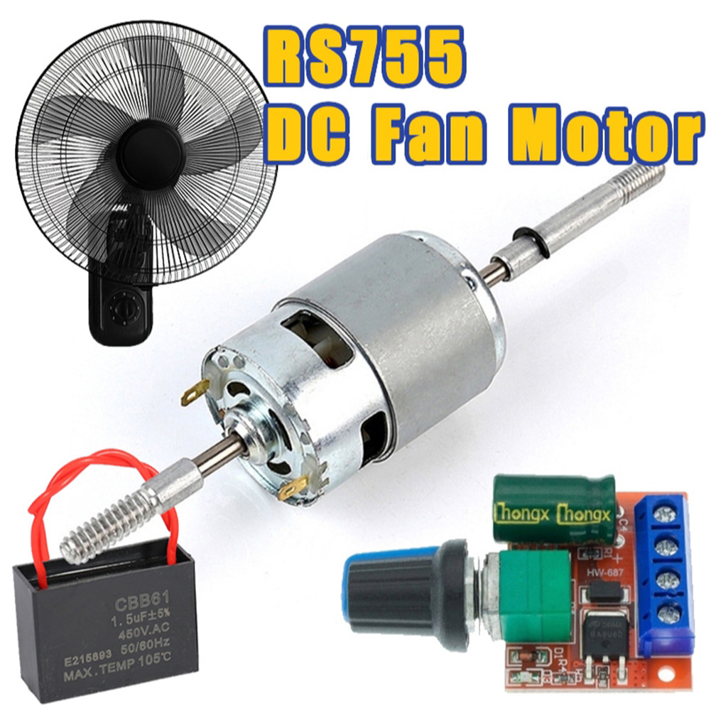 RS755 12V DC Motor Speed Controller DC Fan Motor Module 4.5V-35V ...