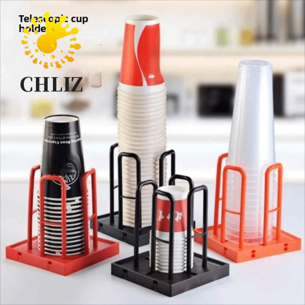 CHLIZ Disposable Cup Storage Holder, Plastic Adjustable Paper Cup ...