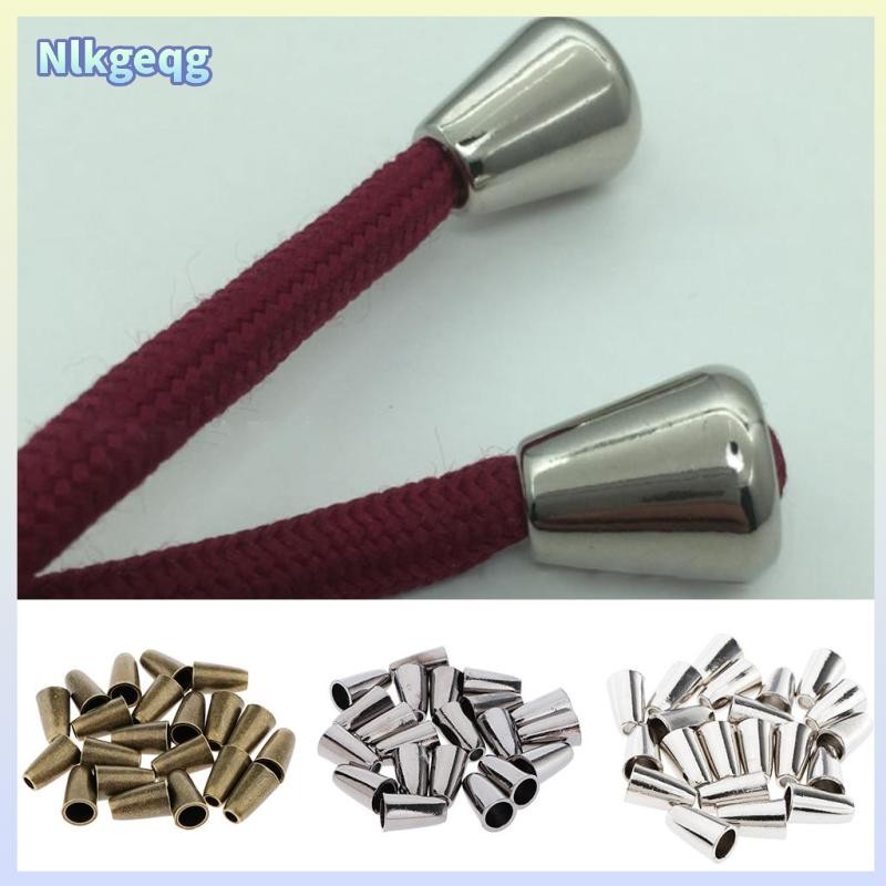 [nlkgeqg] 20pcs Metal Zipper Pull Ends Bell Stopper Without Lid Cord ...