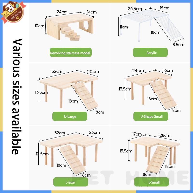 Hamster cage second floor platform stair platform wooden solid wood ...