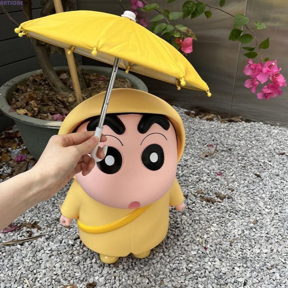 ANTIONE Crayon Shin-chan Piggy Bank, Savings Tank Figure Model Crayon ...