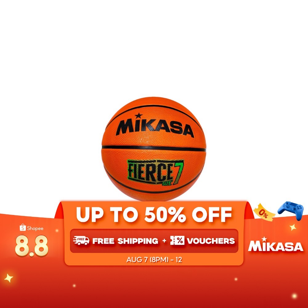 MIKA-BB710E-O Basketball Size 7 with Quality Rubber (Orange/Green ...