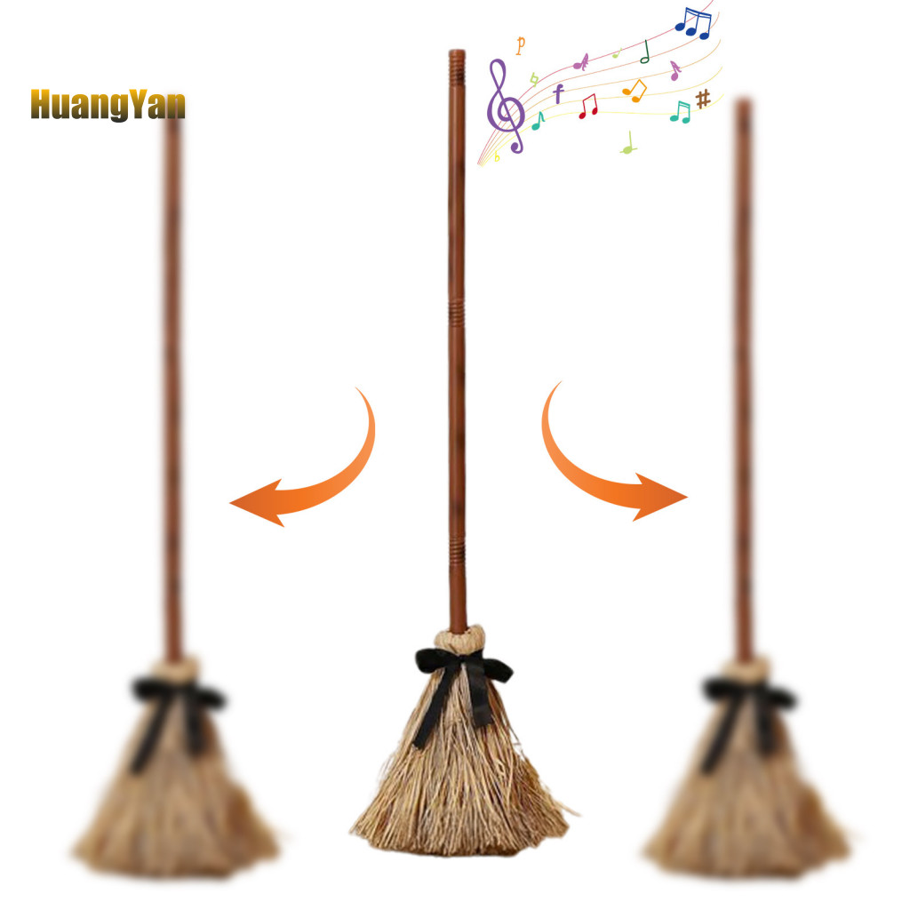 huangyan| Haunted House Witch Broom Floating Witch Broom Prop Spooky ...