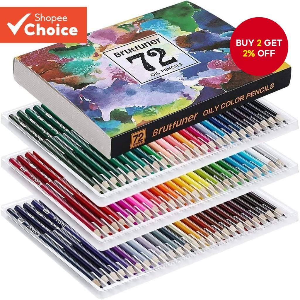 Brutfuner 48/72/80/120/180 Color Pencil Set Art Painting Color Pencil ...
