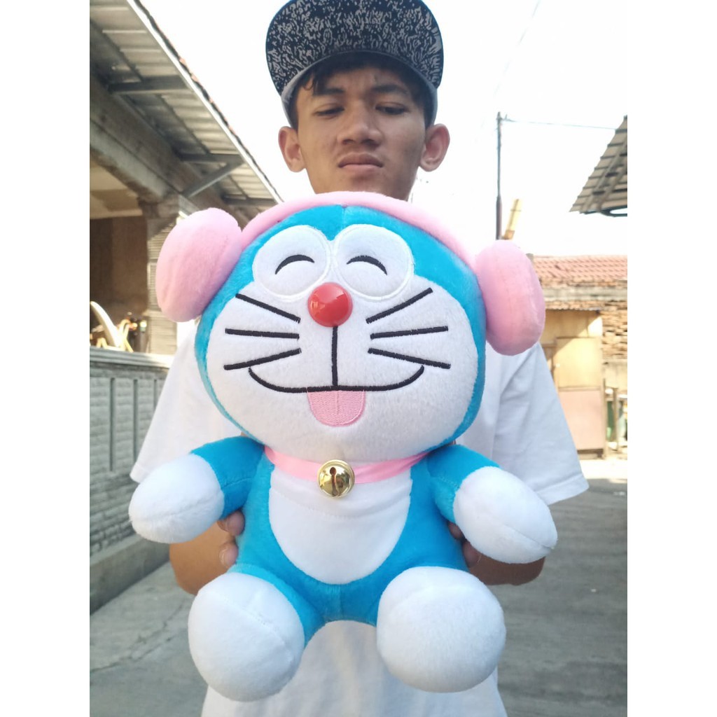 Doraemon Doll with Pink Headsheat / Doraemon Doll / Doraemon | Shopee ...
