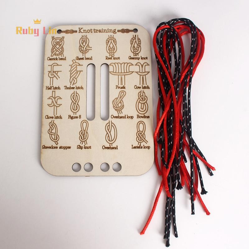 Ruby Lin Learn Knot Training Board Multi-functional Durable Portable Paracord Knot Tying ...