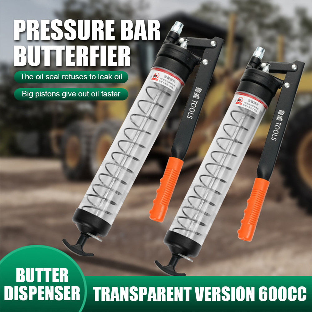 Grease Gun 600CC 12000pis Transparent Pump with Nozzle | Shopee Philippines