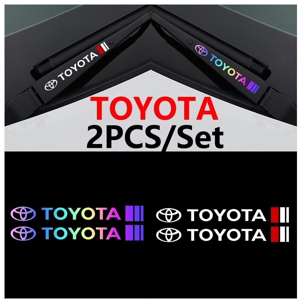 Toyota Rainbow Logo Car Wiper Modified Sticker Vinyl Accessories Decals ...