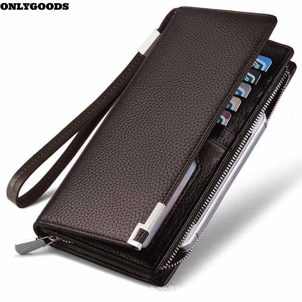 ONLYGOODS Men's Wallet, Multi-card Slot Multi Functional Business ...