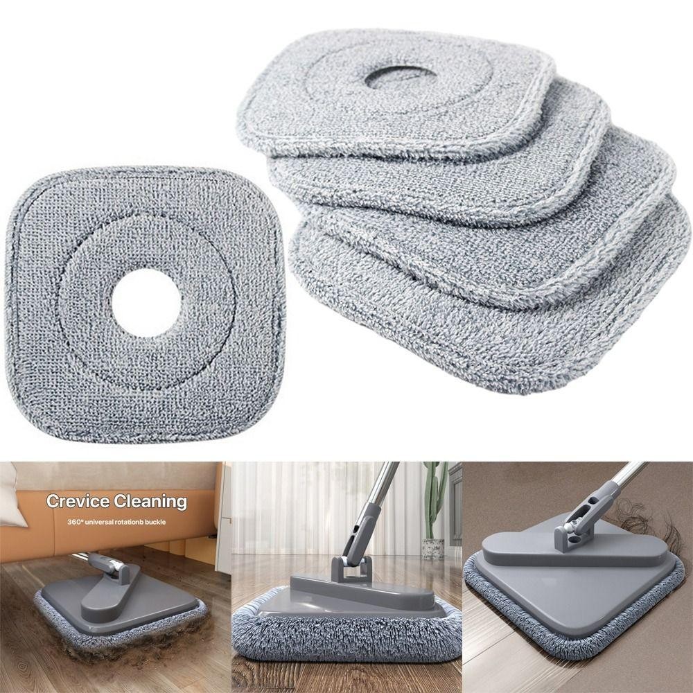 4pcs Mop Cloths Accessories Square Mop Cloth Refill For Spin Mop Floor ...