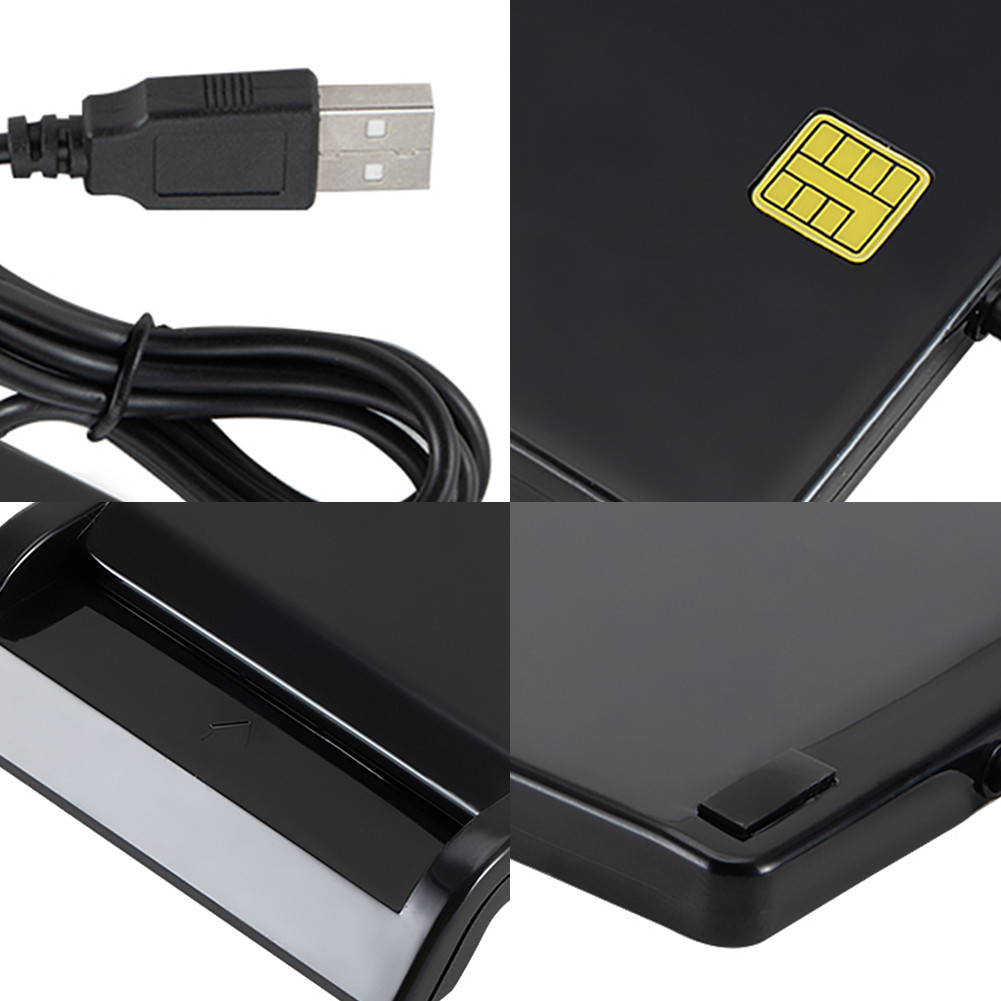 [Ready Stock] USB 2.0 Smart Card Reader for DNIE ATM CAC IC ID Bank SIM ...